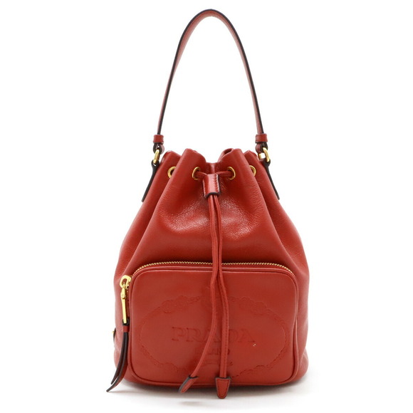 Prada | Bags | Prada Bucket Mini Bag Red | Poshmark